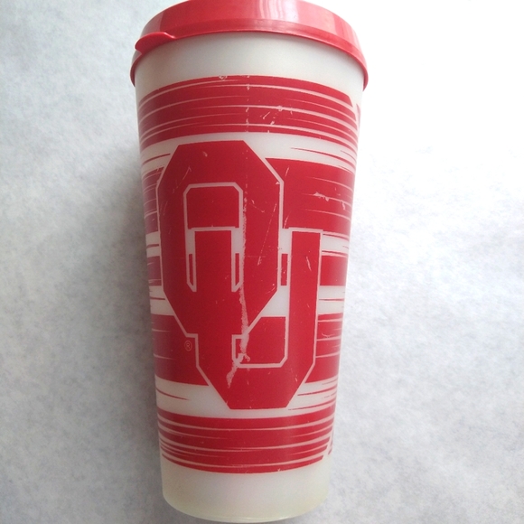 Vintage | Dining | Oklahoma Sooners Ou Logo Plastic Beverage Drink Cup ...
